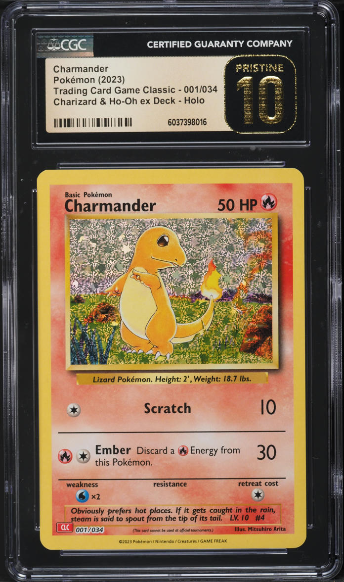 2023 Pokemon TCG Classic Collection Holo Charmander #1 CGC 10 PRISTINE ...