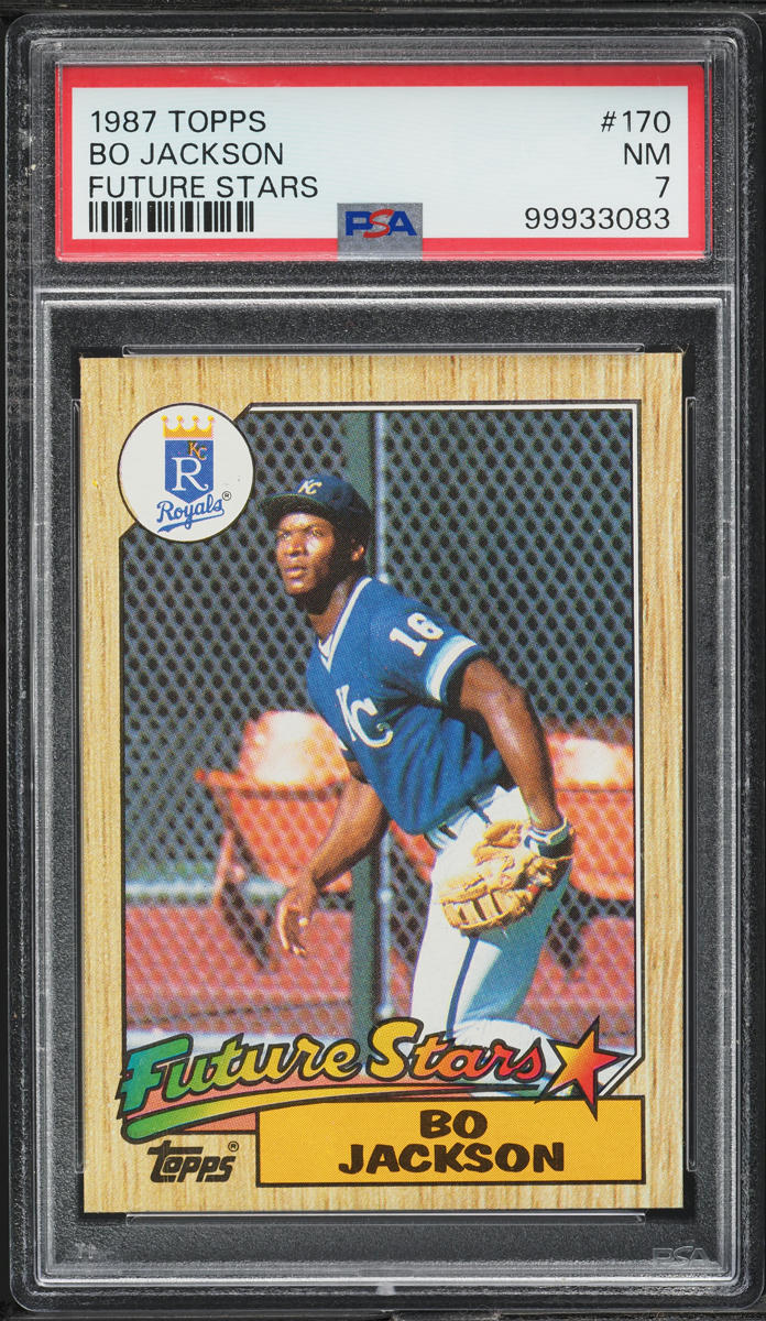 1987 Topps Future Stars Bo Jackson ROOKIE #170 PSA 7 NRMT on Fanatics ...