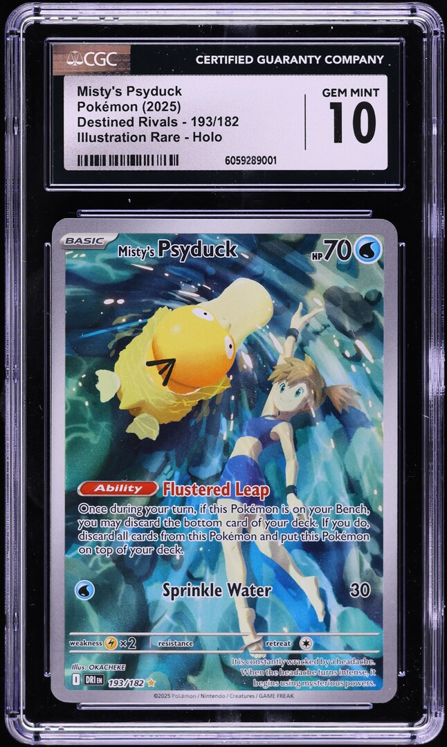 2025 Pokemon SV Destined Rivals IR Misty's Psyduck #193 CGC 10 GEM MINT on Fanatics Collect