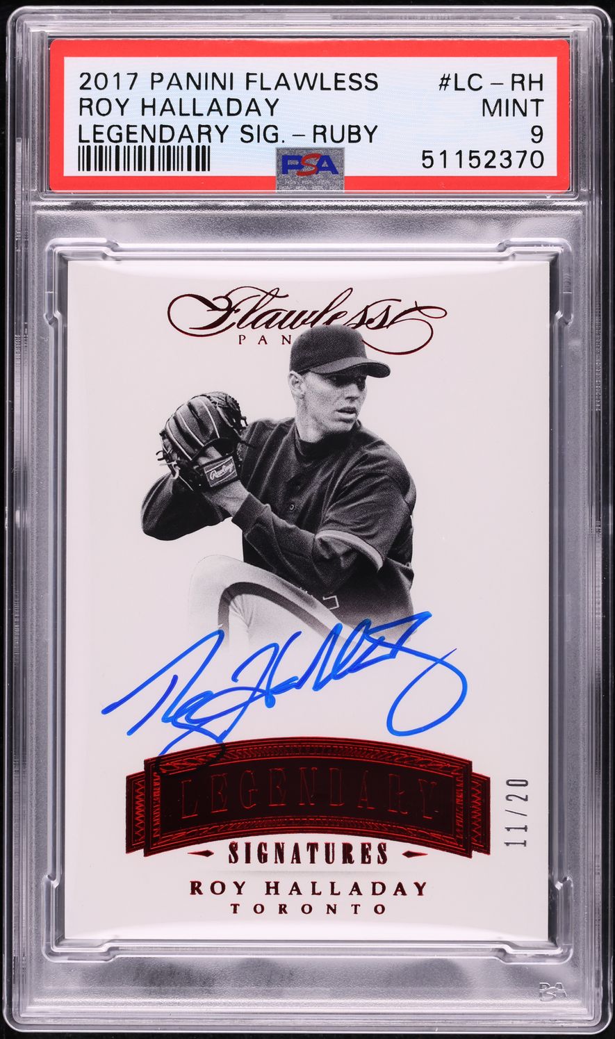 2017 Panini Flawless Legendary Signature Ruby Roy Halladay AUTO /20 #LC ...