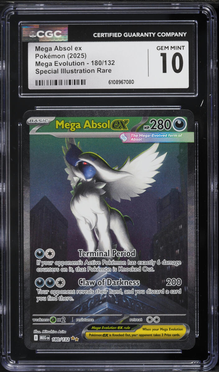 2025 Pokemon Mega Evolution SIR Mega Absol ex #180 CGC 10 GEM MINT on ...