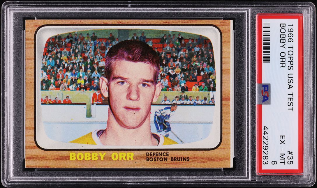 1966 Topps USA Test Bobby Orr ROOKIE #35 PSA 6 EXMT on Fanatics Collect