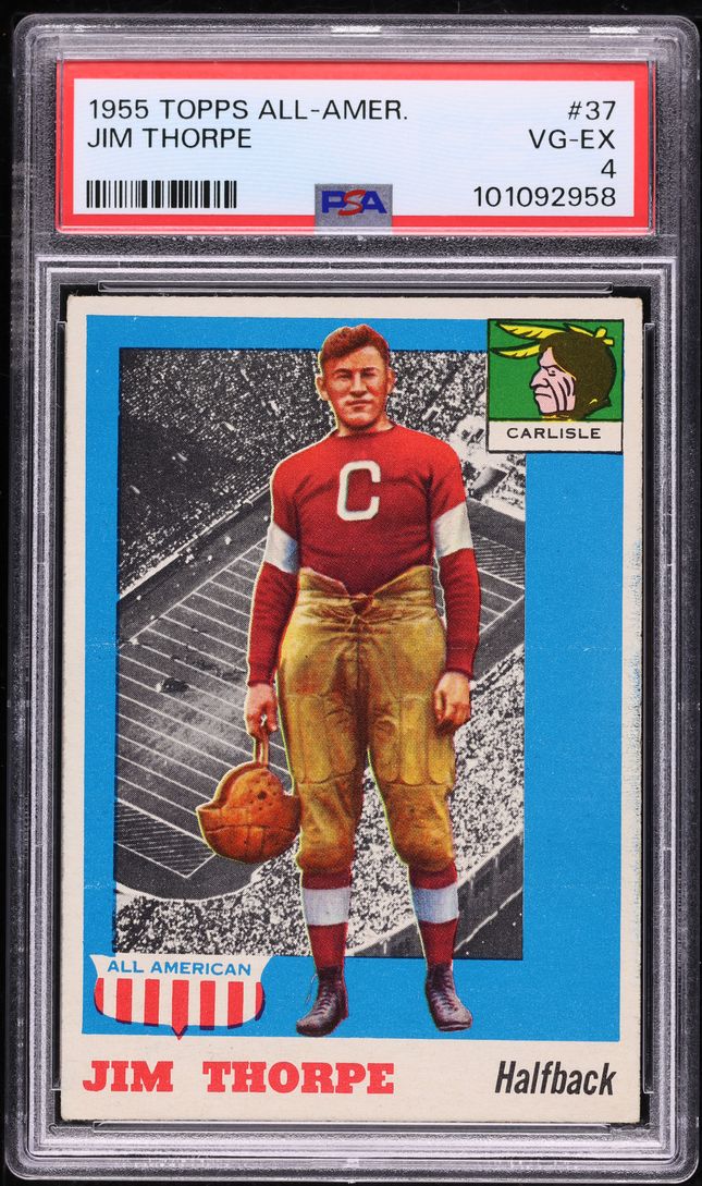 1955 Topps All-American Jim Thorpe #37 PSA 4 VGEX on Fanatics Collect