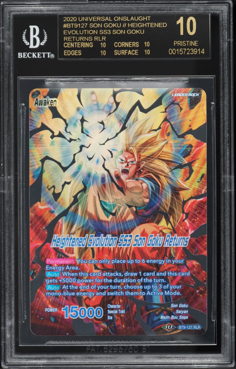 2020 Dragon Ball Super Universal Onslaught SS3 Son Goku #127 BGS 10 BLACK LABEL on Fanatics Collect