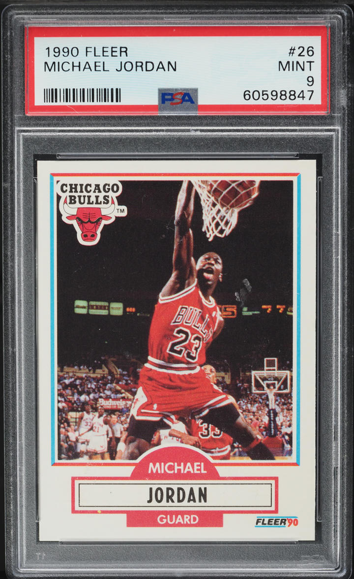 1990 Fleer Basketball Michael Jordan #26 PSA 9 MINT on Fanatics Collect