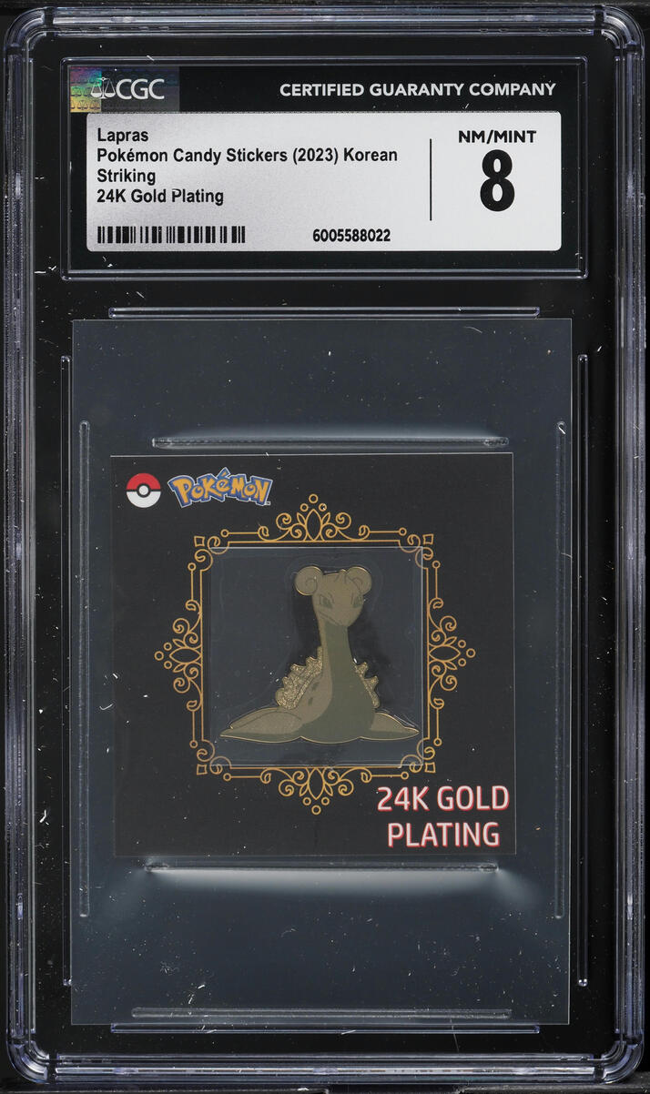 2023 Pokemon Korean Candy Stickers Striking 24K Gold Plating Raichu CGC ...