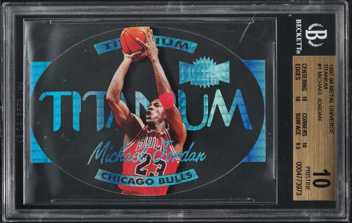 1997 Metal Universe Titanium Michael Jordan #1 BGS 10 PRISTINE on ...