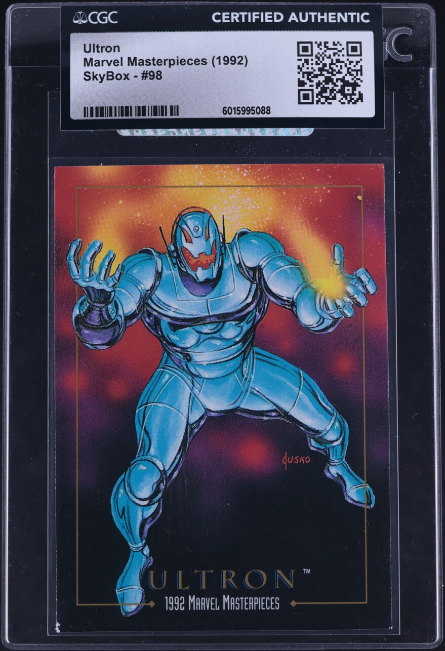 1992 Skybox Marvel Masterpieces Ultron #98 CGC AUTH on Fanatics Collect