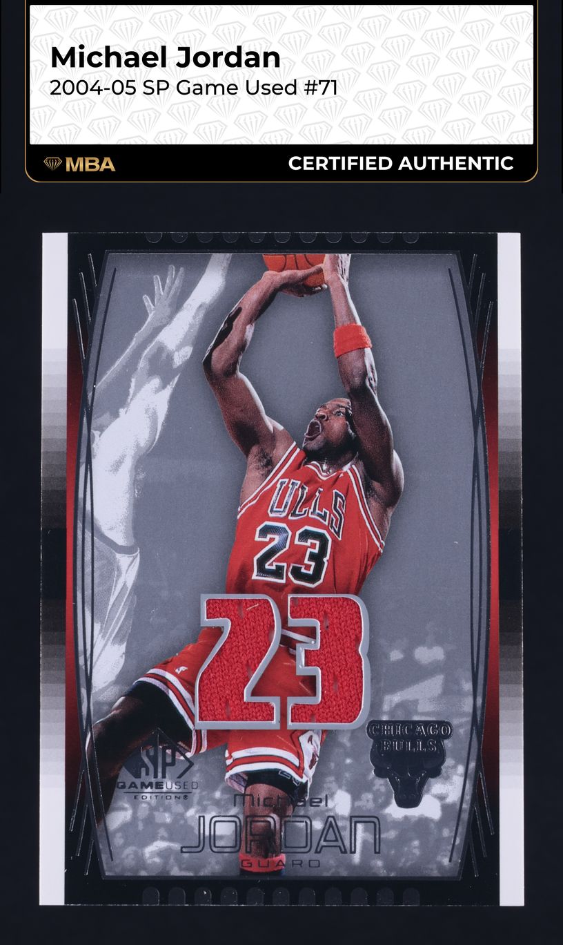 2004 SP Game Used Michael Jordan PATCH #71 MBA AUTH on Fanatics Collect