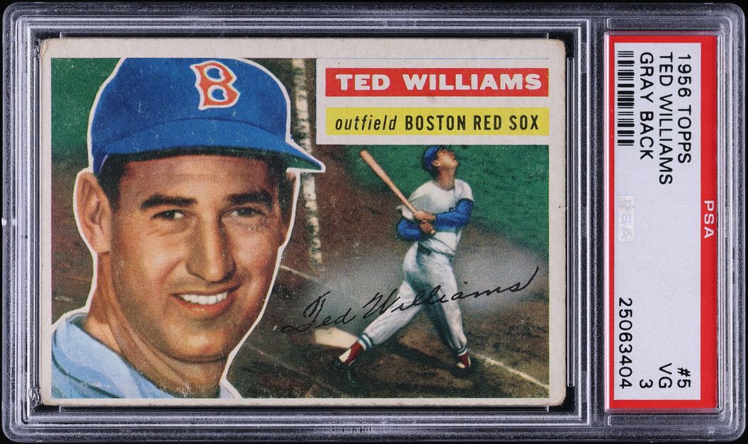 1956 Topps Ted Williams #5 PSA 3 VG on Fanatics Collect