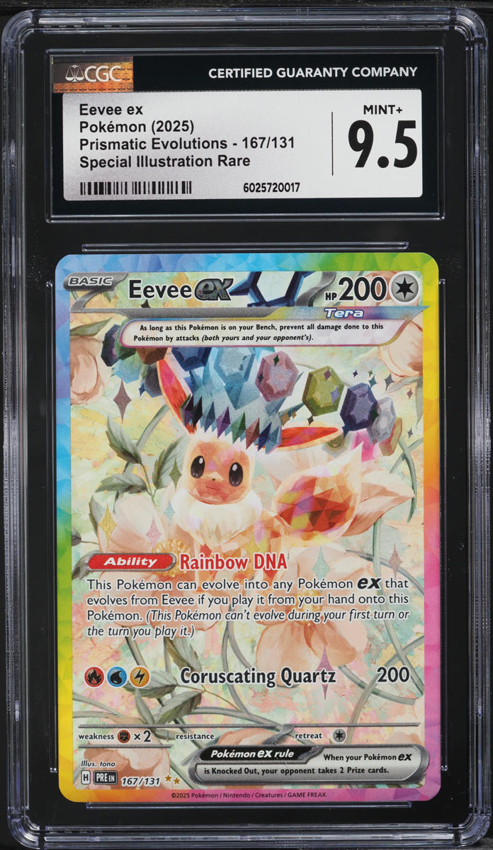 2025 Pokemon SV Prismatic Evolutions Special Illustration Rare Eevee ex ...