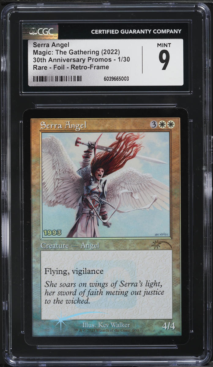 2022 Magic The Gathering 30th Anniversary Promo Retro-Frame Serra Angel #1 CGC 9 on Fanatics Collect