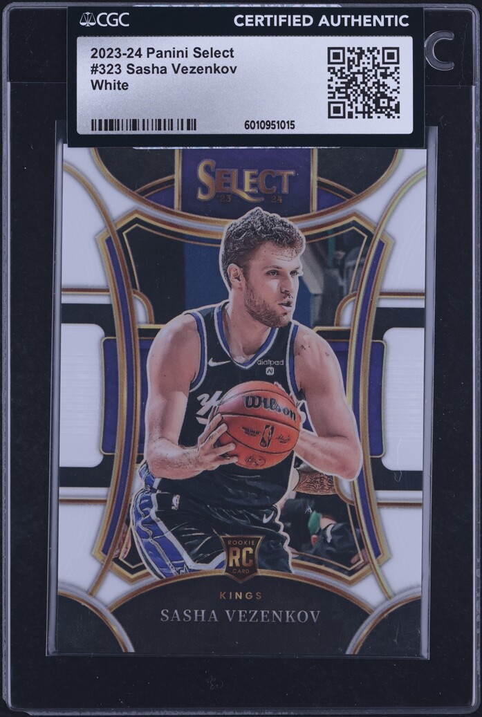 2023 Select Mezzanine White Sasha Vezenkov ROOKIE /149 #323 CGC AUTH on Fanatics Collect