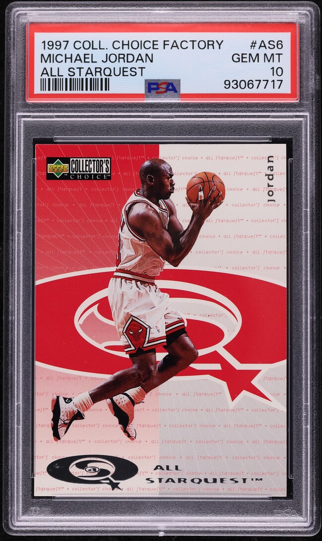 1997 Collector's Choice Factory All Starquest Michael Jordan #AS6 PSA 10 GEM on Fanatics Collect