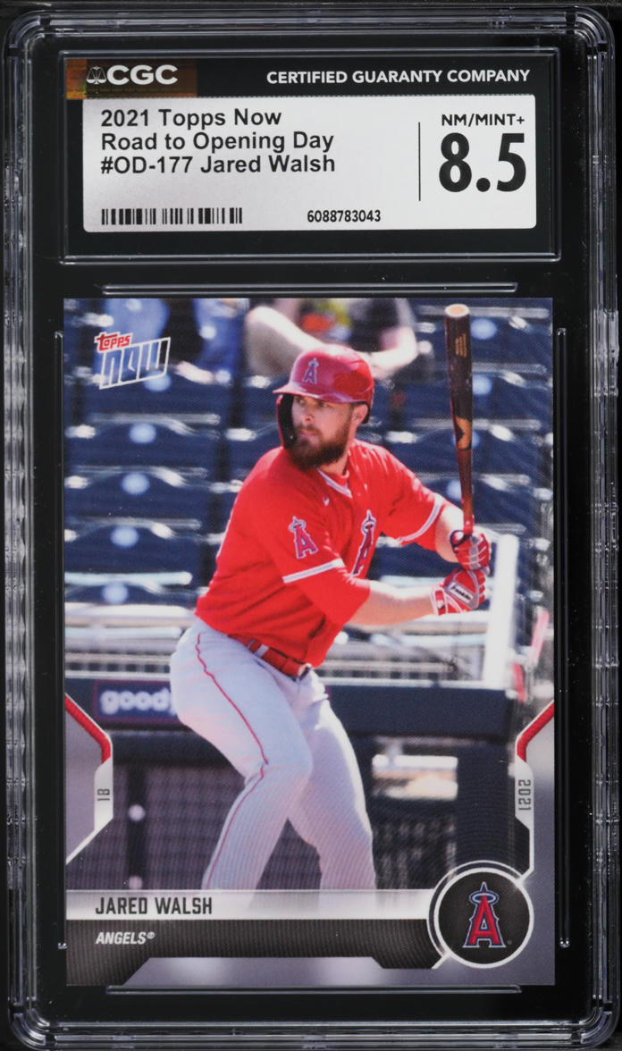 2021 Topps Now Road To Opening Day Jared Walsh #OD-177 CGC 8.5 NM-MT+ ...