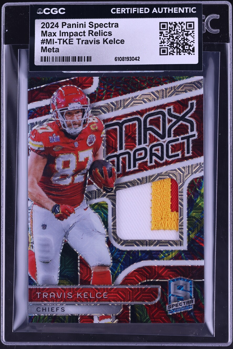 2024 Panini Spectra Max Impact Relics Meta Travis Kelce PATCH /25 #MI ...