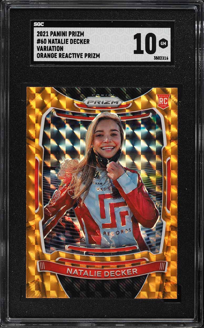 2021 Panini Prizm Variation Reactive Orange Natalie Decker ROOKIE #60 ...