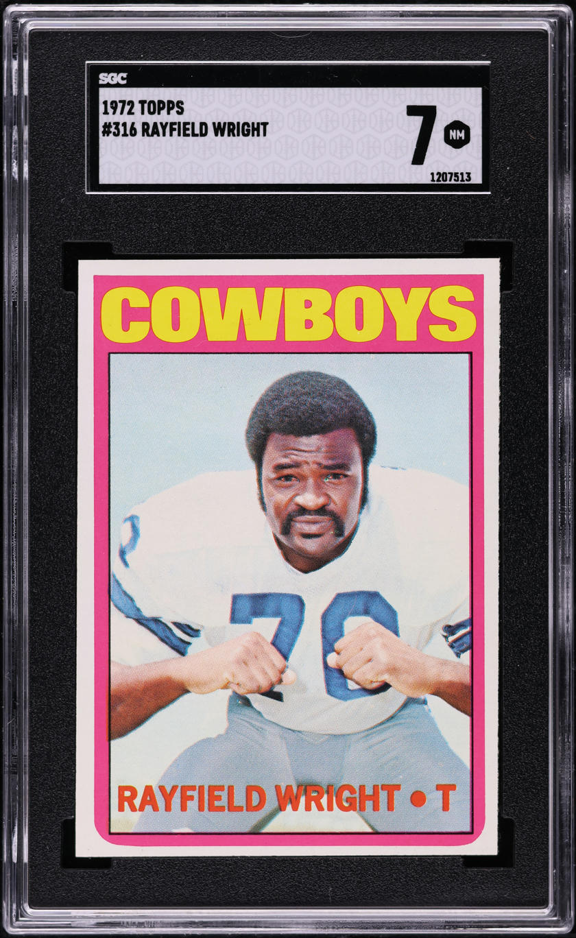1972 Topps Football Rayfield Wright #316 SGC 7 NRMT on Fanatics Collect