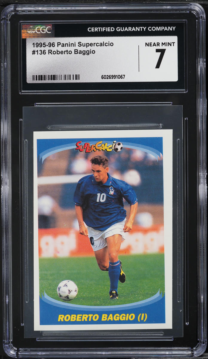 1995 Panini Supercalcio Roberto Baggio #136 CGC 7 NRMT on Fanatics Collect