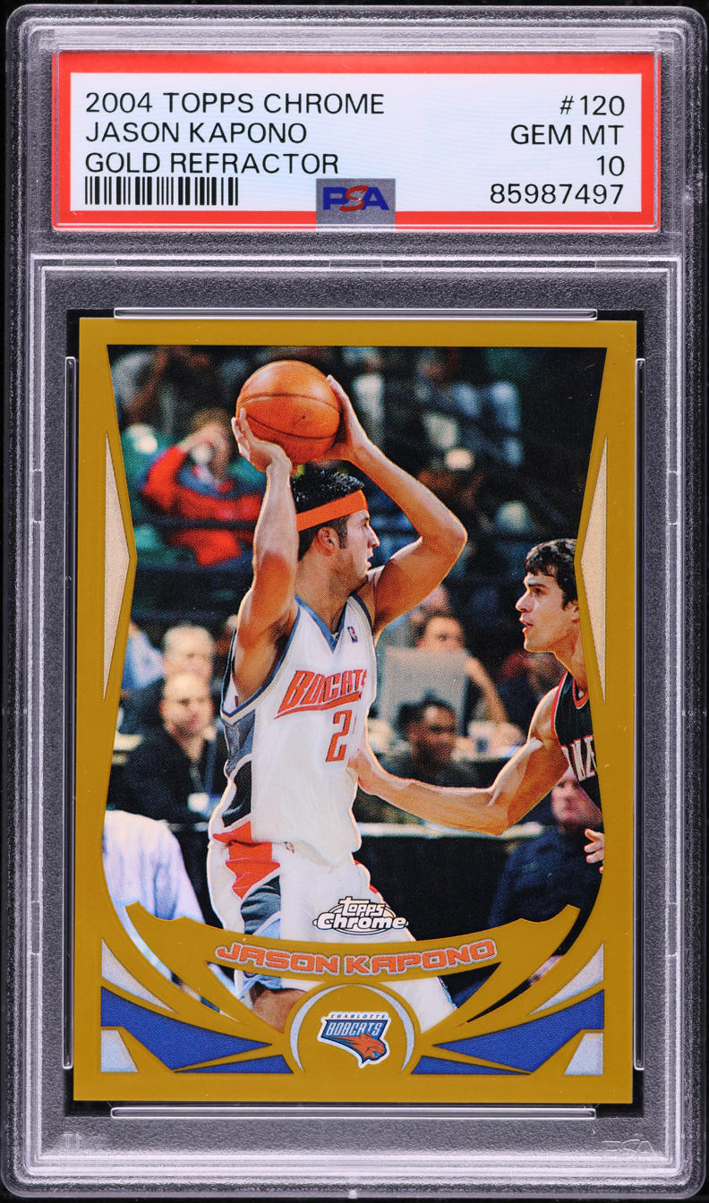 2004 Topps Chrome Gold Refractor Jason Kapono /99 #120 PSA 10 GEM MINT ...