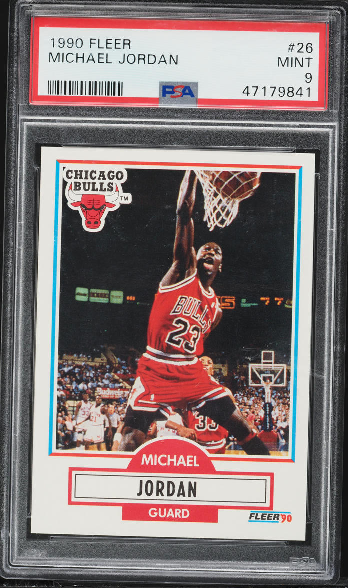 1990 Fleer Basketball Michael Jordan #26 PSA 9 MINT on Fanatics Collect