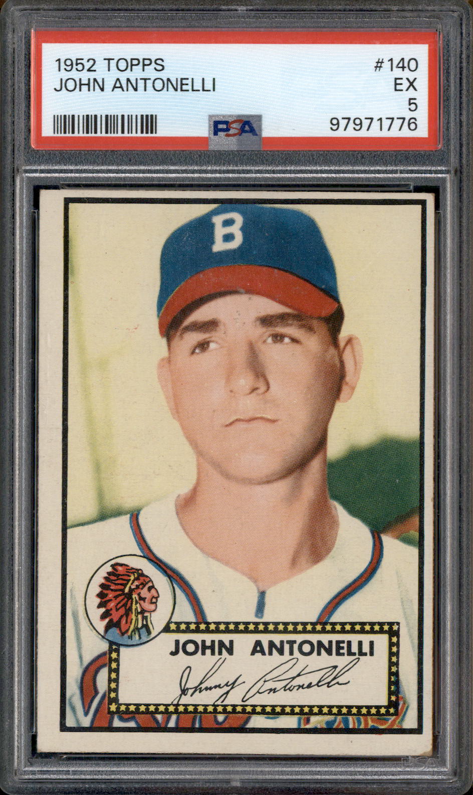 1952 Topps #140 John Antonelli PSA 5 on Fanatics Collect