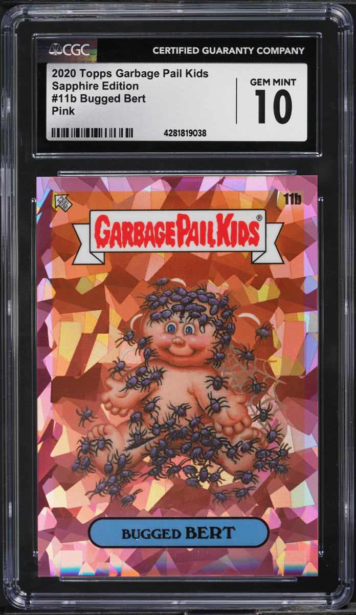 2020 Topps Garbage Pail Kids Sapphire Pink Bugged Bert #11b CGC 10 GEM ...