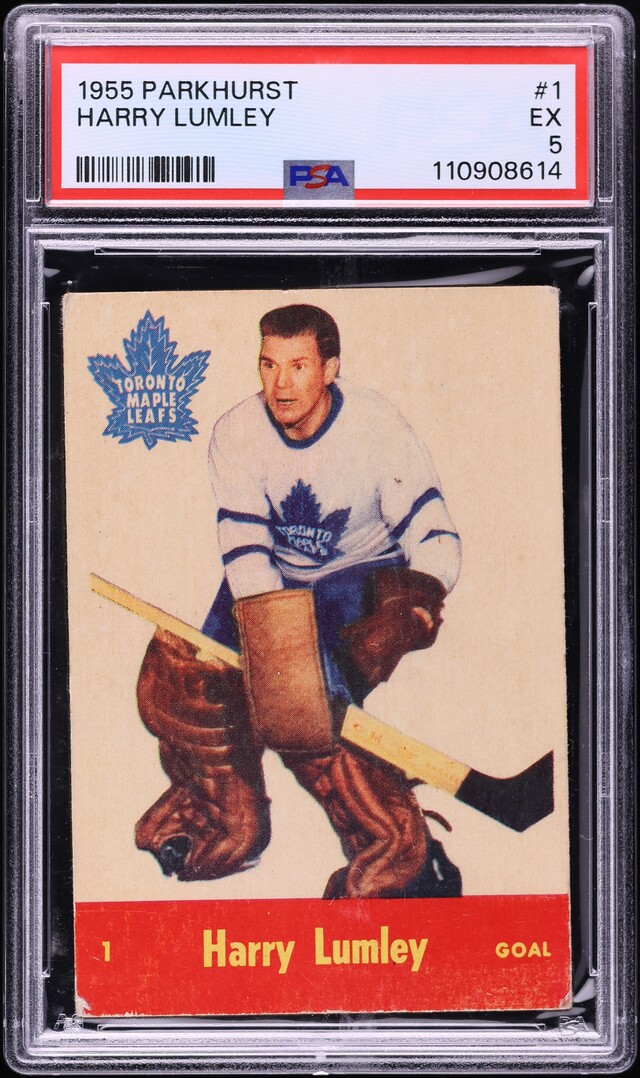 1955 Parkhurst Harry Lumley #1 PSA 5 EX on Fanatics Collect