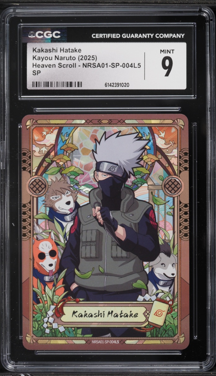 2025 Kayou Naruto Heaven Scroll Kakashi Hatake #NRSA01-SP-004L5 CGC 9 ...