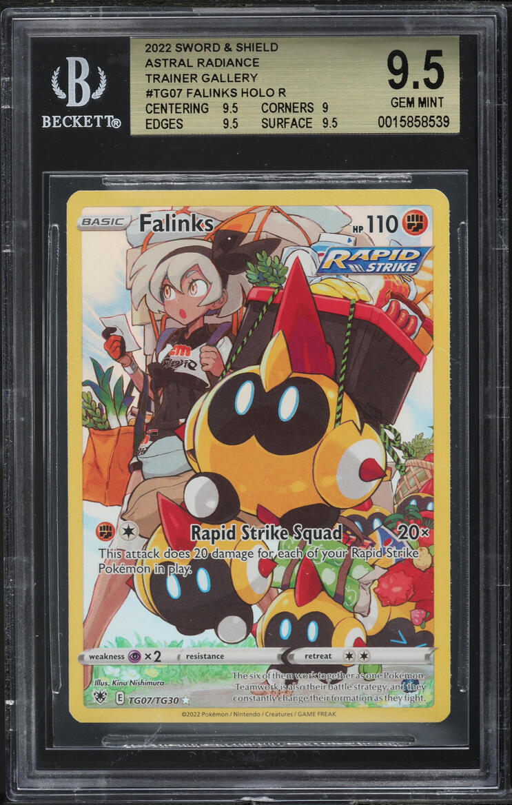 2022 Pokemon SWSH Astral Radiance Trainer Gallery Holo Falinks #TG07 ...