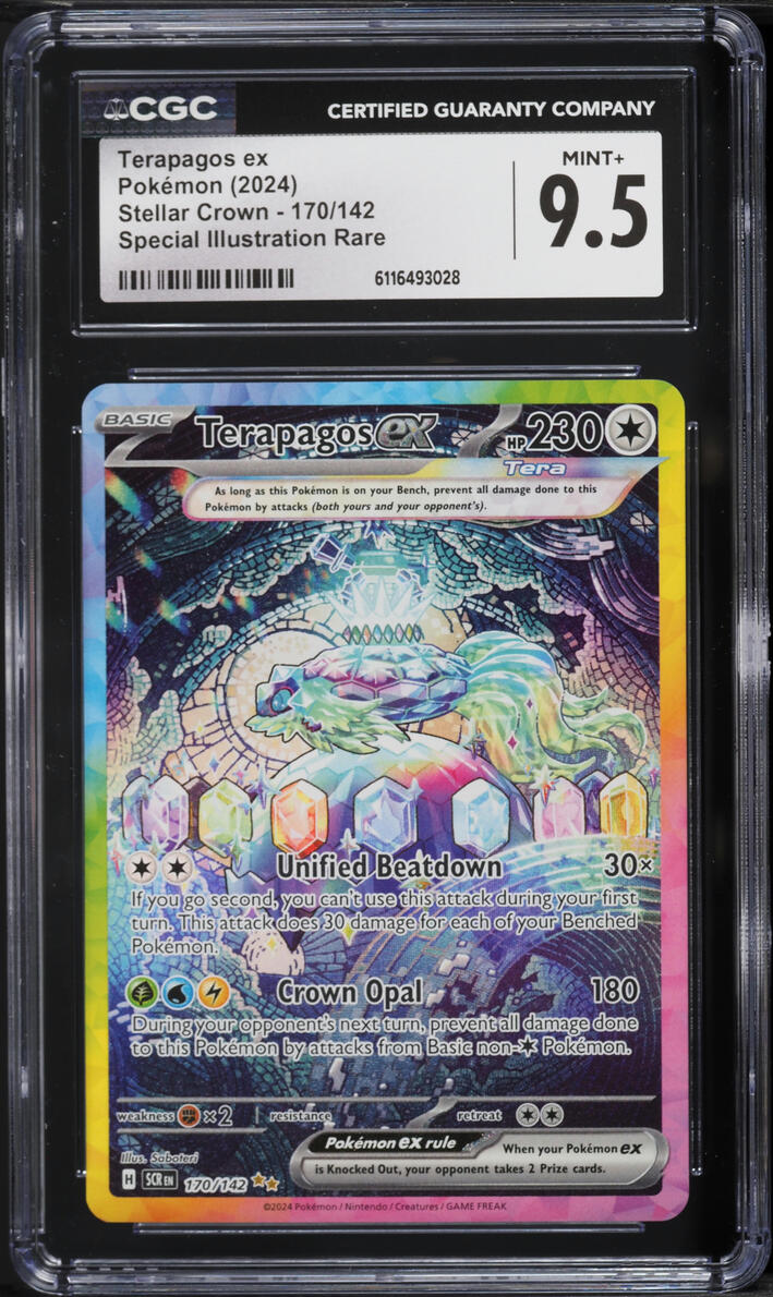 2024 Pokemon Scarlet & Violet Stellar Crown SIR Terapagos ex #170 CGC 9 ...