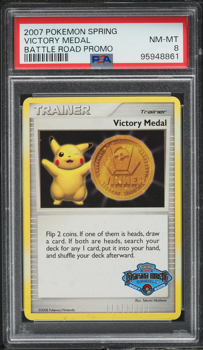 2007 Pokemon Spring Battle Road Promo Victory Medal PSA 8 NM-MT on ...