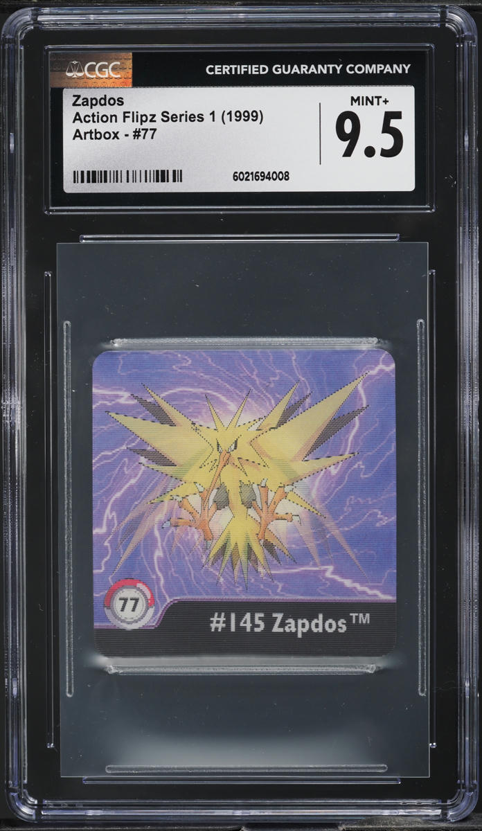 1999 Pokemon Action Flipz Series 1 Zapdos #77 CGC 9.5 MINT+ on Fanatics ...