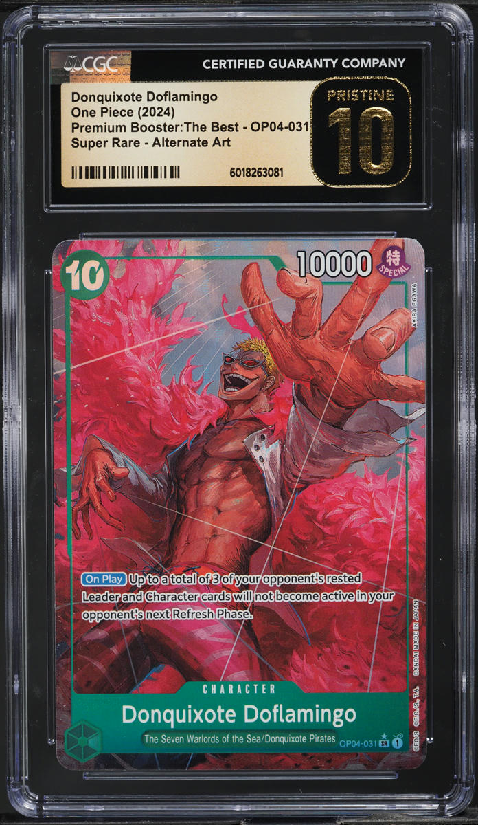 2024 One Piece Premium The Best Donquixote Doflamingo #OP04-031 CGC 10 ...