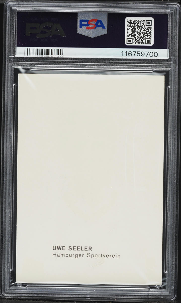 1966 Bergmann Automatenbilder Fussball Bundesliga Uwe Seeler AUTO DNA ...