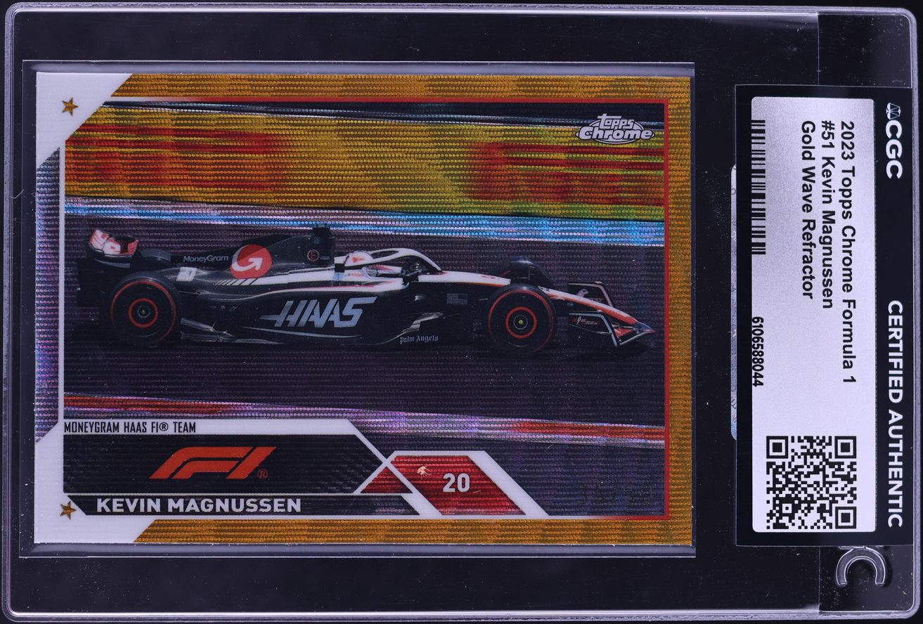 2023 Topps Chrome Formula 1 Gold Wave Refractor Kevin Magnussen #51 CGC ...