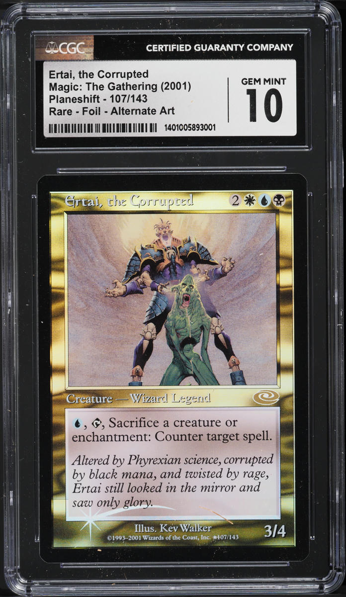 2001 Magic The Gathering MTG Planeshift Alt Art Foil Ertai, The ...
