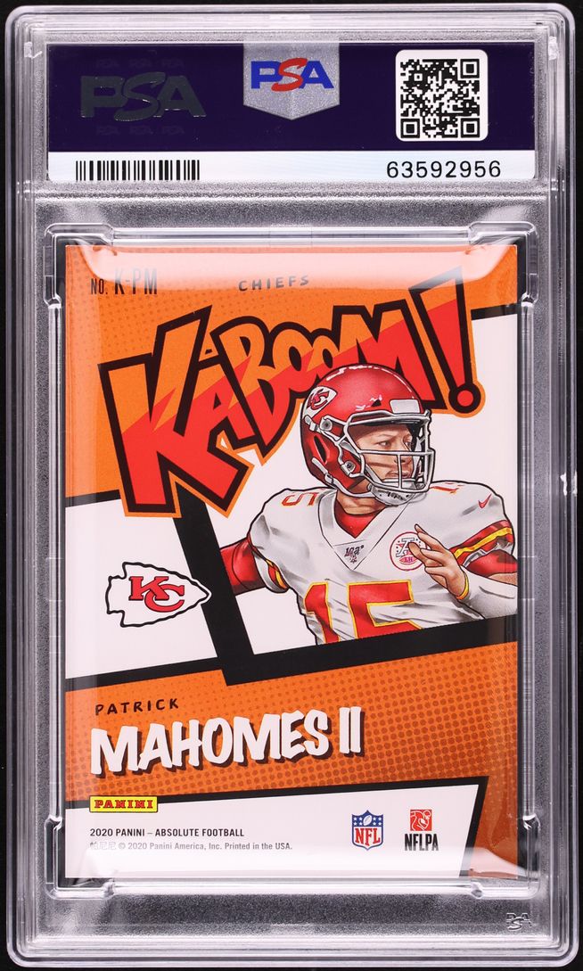 2020 Absolute Kaboom! Gold Patrick Mahomes II 10/10 #K-PM PSA 9 MINT on ...