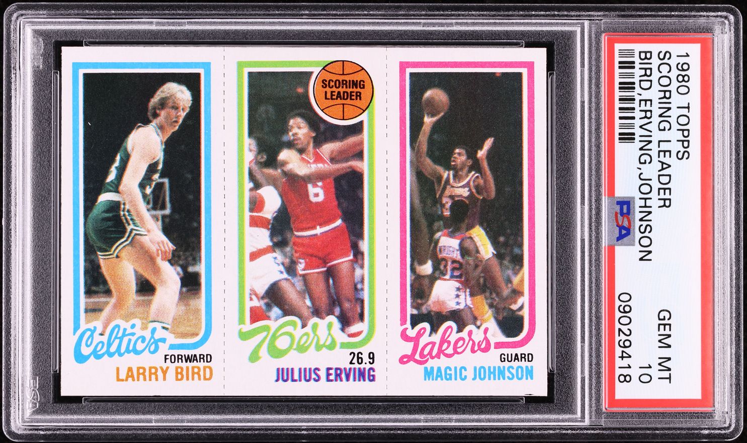 1980 Topps Basketball Larry Bird & Magic Johnson ROOKIE PSA 10 GEM MINT ...
