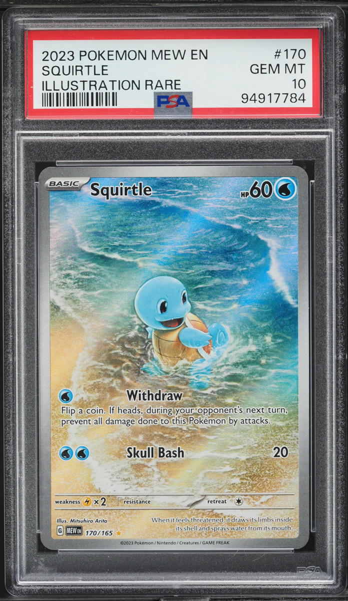 2023 Pokemon Scarlet & Violet 151 IR Squirtle #170 PSA 10 GEM MINT on ...