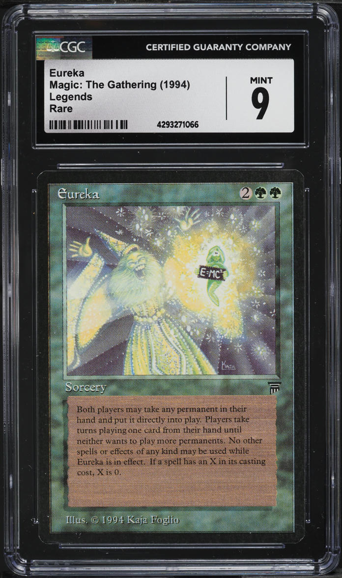 1994 Magic The Gathering MTG Legends Eureka CGC 9 MINT on Fanatics Collect