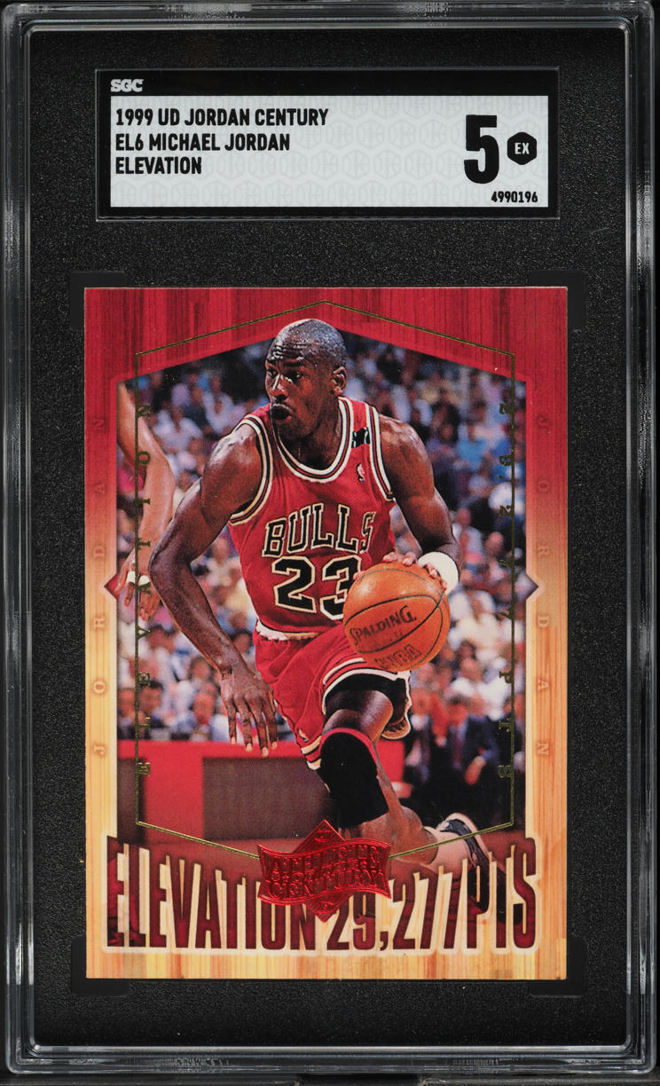 1999 Upper Deck Jordan Century Elevation Michael Jordan #EL6 SGC 5 EX ...