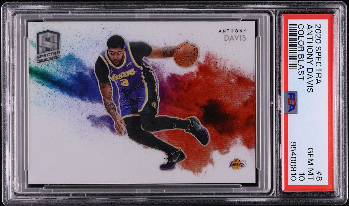 2020 Panini Spectra Color Blast Anthony Davis #8 PSA 10 GEM MINT on ...