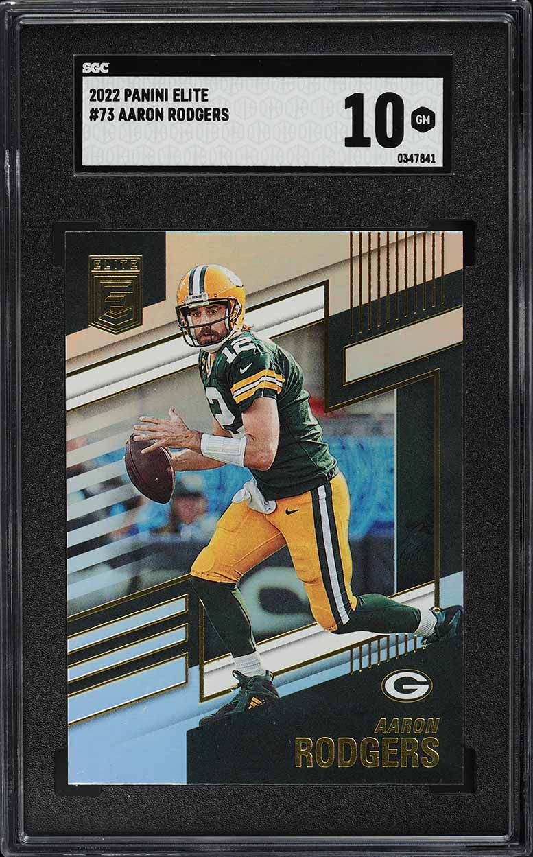 2022 Panini Elite Aaron Rodgers #73 SGC 10 GEM MINT on Fanatics Collect