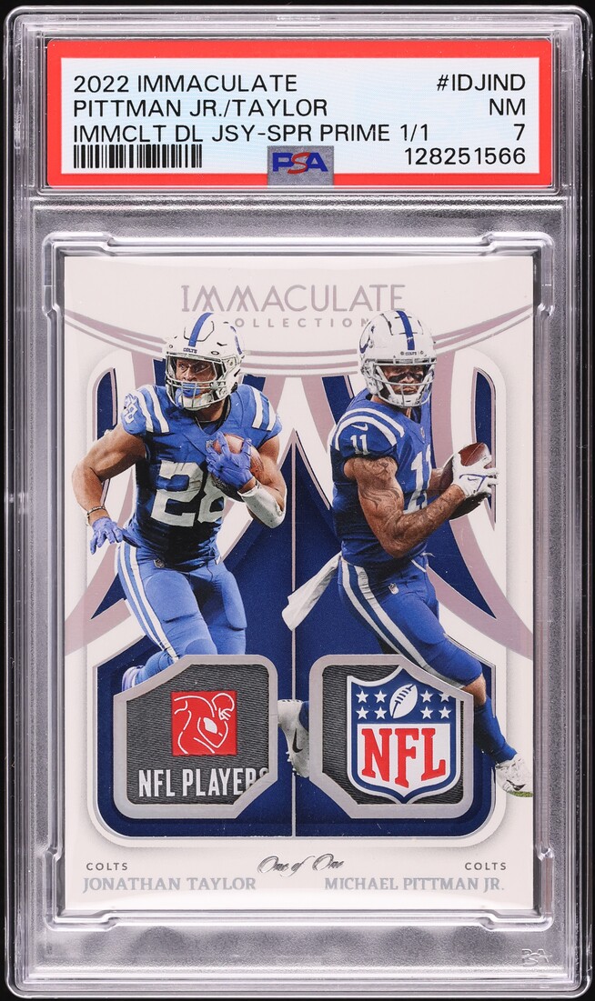 2022 Immaculate Collection Prime Jonathan Taylor Michael Pittman Jr ...