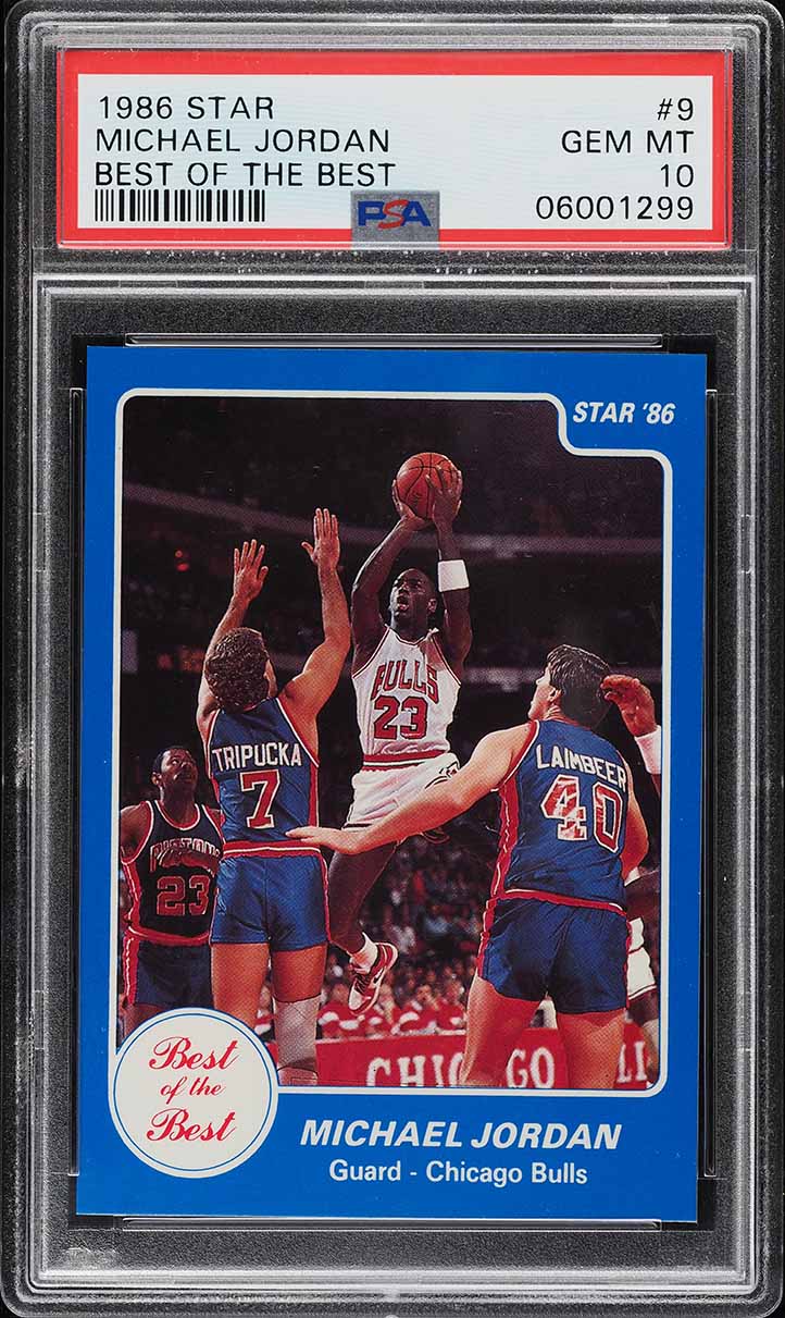 1986 Star Best Of The Best Michael Jordan ROOKIE #9 PSA 10 GEM MINT on ...