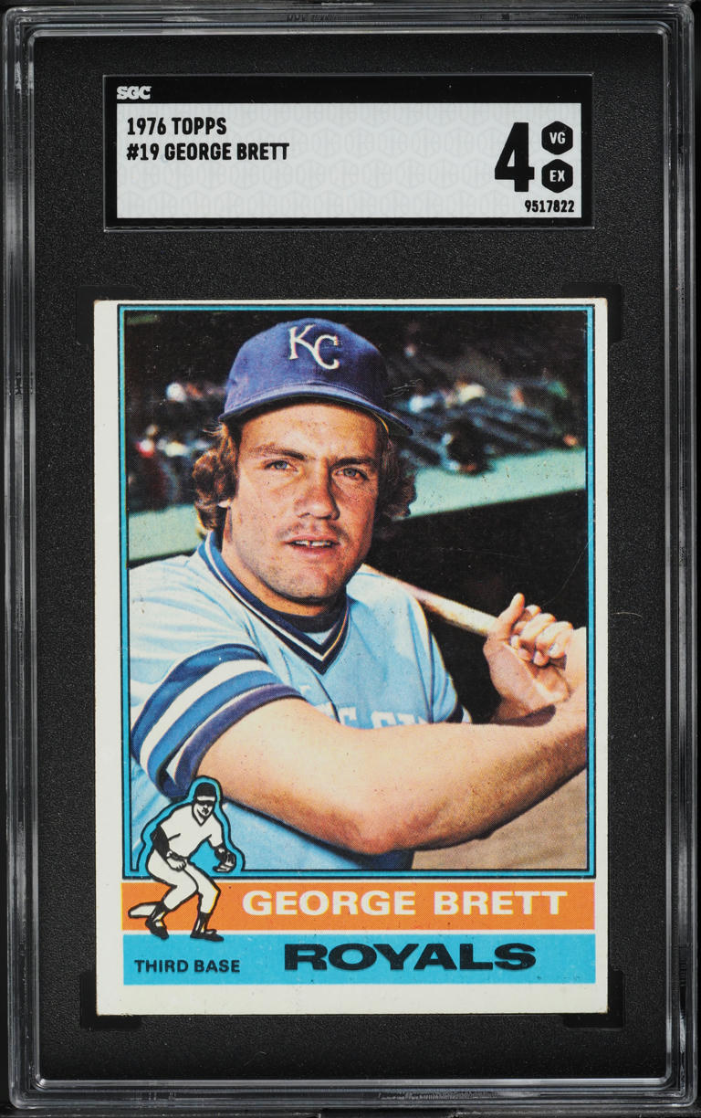 1976 Topps George Brett #19 SGC 4 VGEX on Fanatics Collect