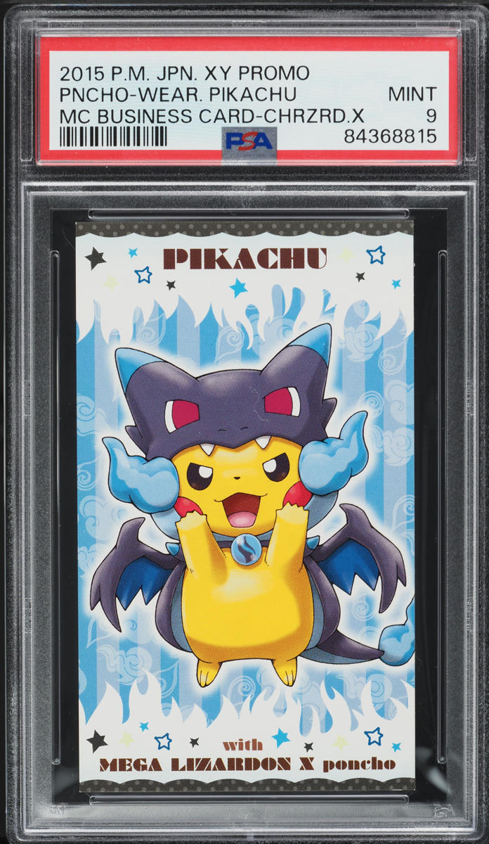 2015 Pokemon Japanese XY Promo MC Business Card Charizard X Poncho ...