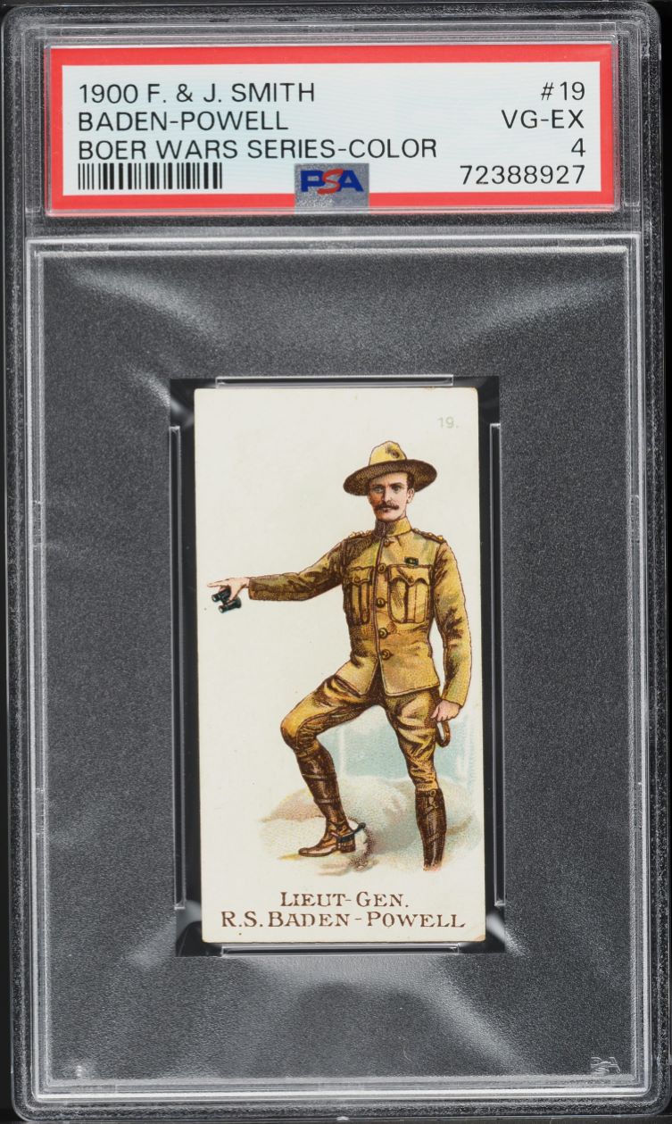 1900 F. & J. Smith Boer Wars Series Color Baden-Powell #19 PSA 4 VGEX ...