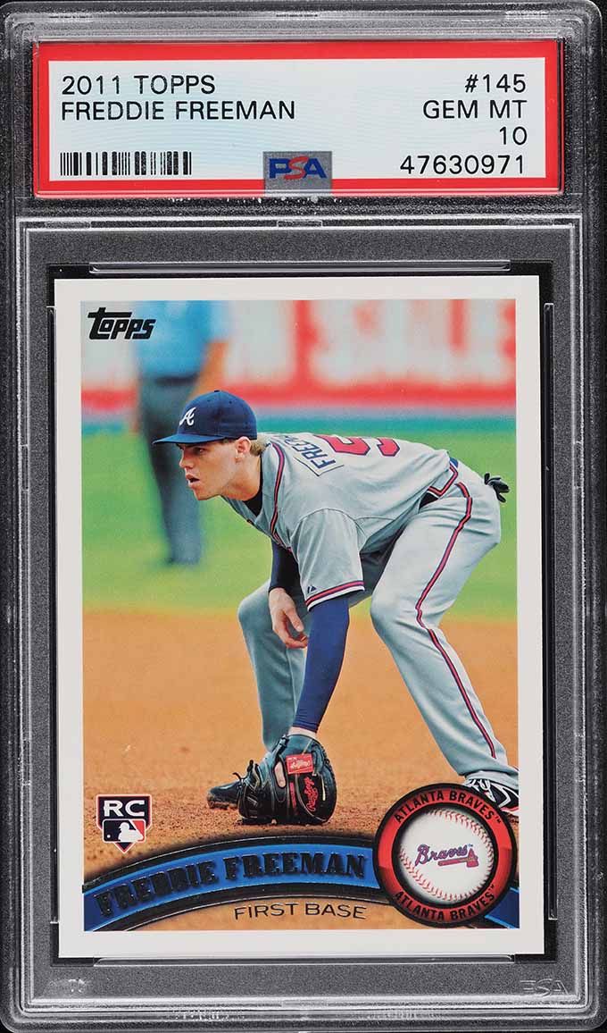 2011 Topps Freddie Freeman ROOKIE #145 PSA 10 GEM MINT on Fanatics Collect